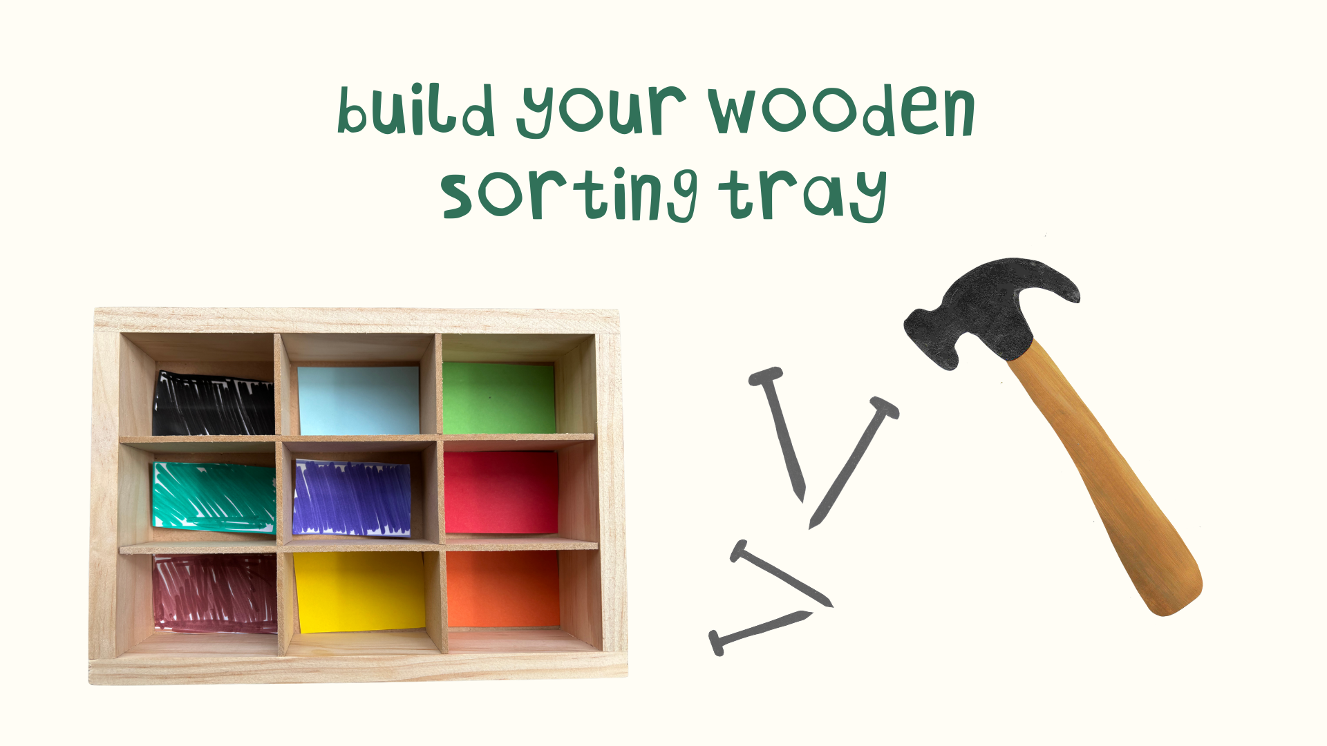 Tutorial: Build your wooden sorting tray – Nature Club