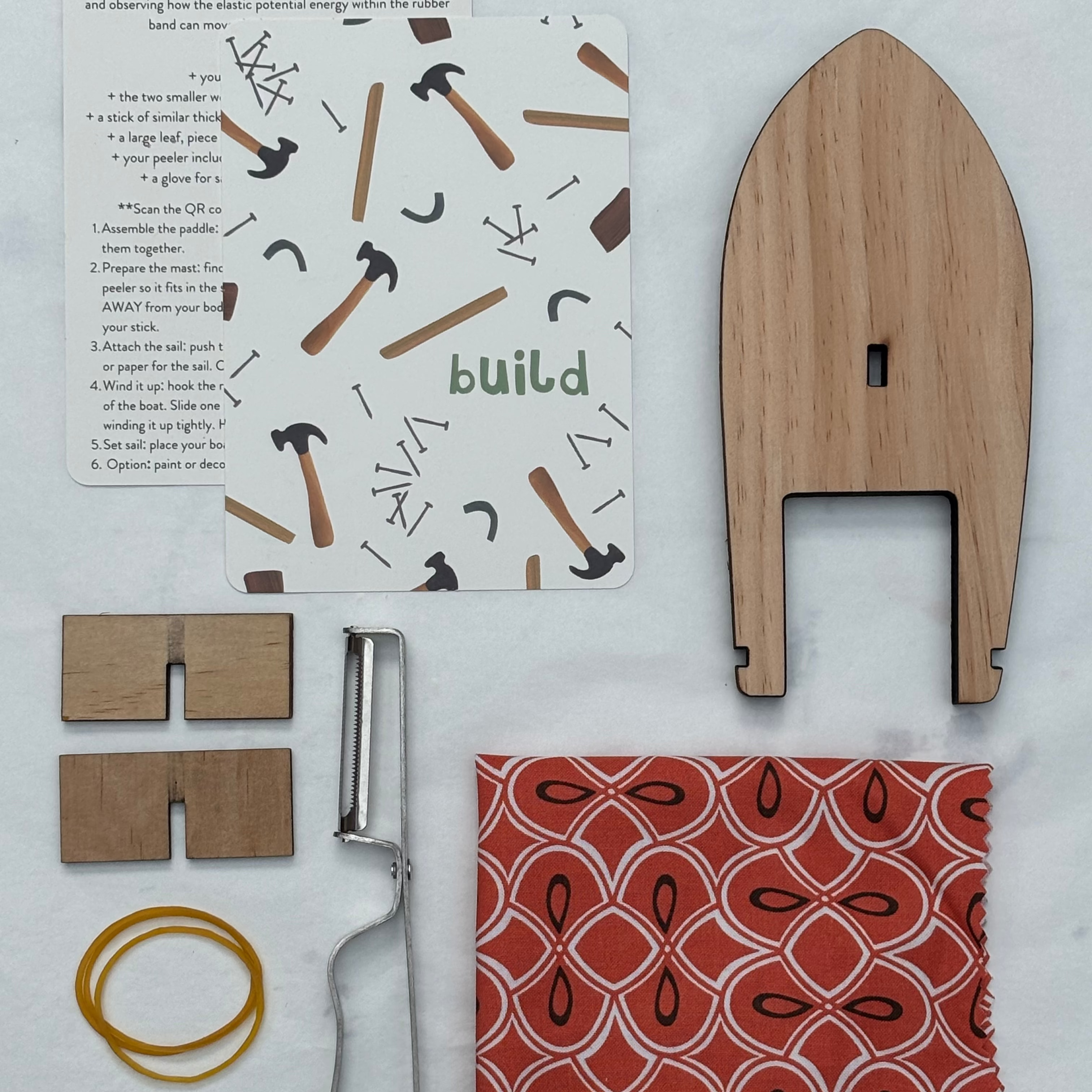 Rubber-band Paddle Boat Kit – Nature Club
